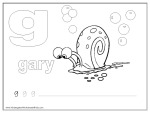 SpongeBob Alphabet Worksheets - Lowercase Letters