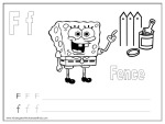 SpongeBob Alphabet Worksheets - Uppercase and Lowercase