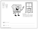 SpongeBob Alphabet Worksheets - Uppercase and Lowercase