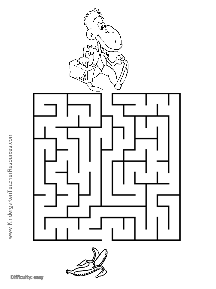 Monkey Worksheets and Coloring Pages