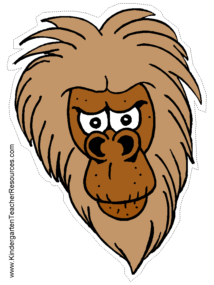 Monkey Worksheets and Coloring Pages