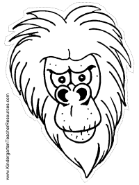 Monkey Worksheets and Coloring Pages