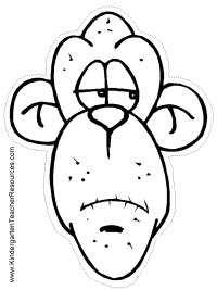 Monkey Worksheets and Coloring Pages