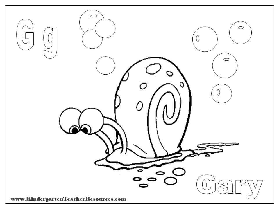 SpongeBob Alphabet Coloring Pages