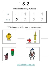 Counting and Adding up to 10 with the Mr Men