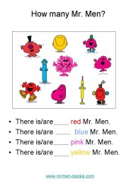 Counting and Adding up to 10 with the Mr Men