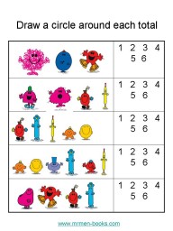 Counting and Adding up to 10 with the Mr Men