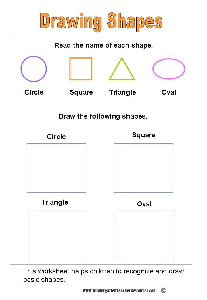 Basic Shapes Worksheets