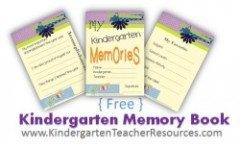 Kindergarten Memory Book