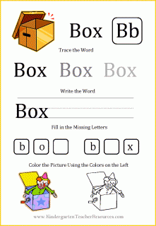 Worksheets with Short Vowels