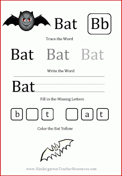 Worksheets with Short Vowels