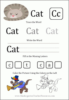 Worksheets with Short Vowels